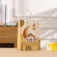 China Moon Festival Kraft Paper Printed Shopping Hand Party Candy Paper Bag for Celebrations for sale