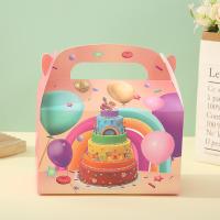 China Customized White Card Thickened Baking Gift Box for Birthday Party and Dessert Packaging for sale