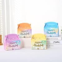 China Glitzy Birthday Cake Dessert Box with Art Paper Shopping Bag and Muffin Baking Box for sale