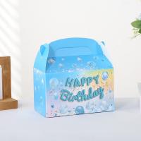 China Glitzy Birthday Cake Dessert Box with Art Paper Shopping Bag and Muffin Baking Box for sale