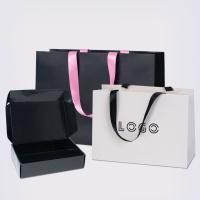 China Customized Handmade Large Portable Fashion Shopping Paper Gift Rectangular Green Bag for sale