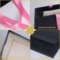 China Customized Handmade Large Portable Fashion Shopping Paper Gift Rectangular Green Bag for sale