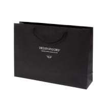 China Customized Matte Black Paper Gift Shopping Bag for Retail of Handmade Luxury Items for sale