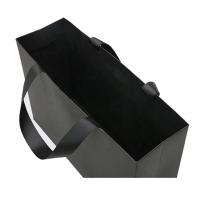 China Customized Matte Black Paper Gift Shopping Bag for Retail of Handmade Luxury Items for sale