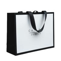 China Customized Matte Black Paper Gift Shopping Bag for Retail of Handmade Luxury Items for sale