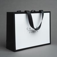 China Customized Matte Black Paper Gift Shopping Bag for Retail of Handmade Luxury Items for sale