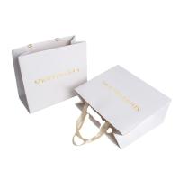 China Small Recycled Shopping Bags Gift Paper Bags With Business Name For Jewelry Packaging for sale
