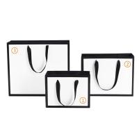 China Custom Logo Popular Boutique Shopping Paper Bag in Gravure Print Design for Shoes for sale