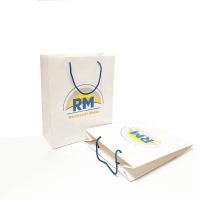 China Customized Size Business Gift Shopping Paper Bag with Handle and Customized Logo for sale