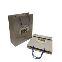 China Customized Size Business Gift Shopping Paper Bag with Handle and Customized Logo for sale