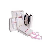 China Square Bottom Kraft Paper Gift Bags With Handles for Shopping and Cardboard Material for sale