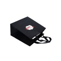 China Craft Customized Size White Black Luxury Gift Shopping Jewelry Paper Bag With Handles for sale