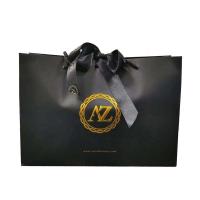 China Upgrade Your Packaging with Our Luxury Matte Black Paper Bag Industrial Gift Craft for sale