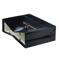 China Upgrade Your Packaging with Our Luxury Matte Black Paper Bag Industrial Gift Craft for sale