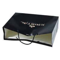 China Upgrade Your Packaging with Our Luxury Matte Black Paper Bag Industrial Gift Craft for sale
