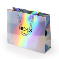 China Customized Size Hand Length Handle Jewelry Paper Shopping Bag with Luxury Logo Printing for sale