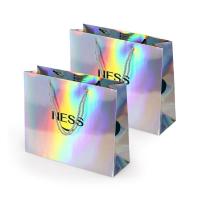 China Customized Size Hand Length Handle Jewelry Paper Shopping Bag with Luxury Logo Printing for sale