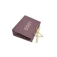 China Deluxe Clothes Packaging Gift Bag With Handmade Ribbon Handle and Partone Color CMYK for sale