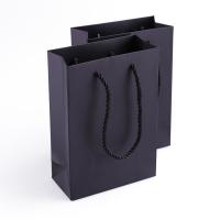 China Gift Craft Industrial Customized Kraft Paper Shopping Bag with Ribbon Handle for sale