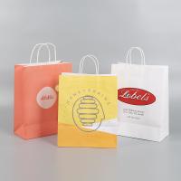 China Custom Color Accepted Brown Kraft Paper Shopping Bag with Custom Logo and Handle Printed for sale