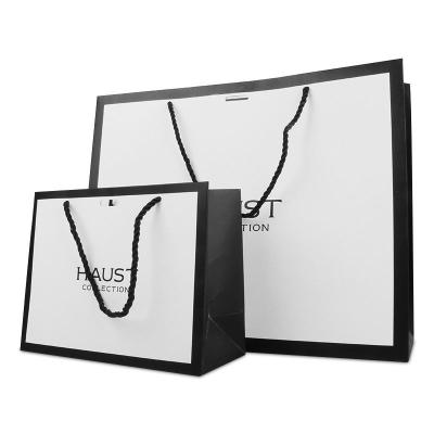 China Customized Size Ivory Board Paper Shopping Bags with Your Personalized Design for sale