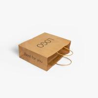 China Sustainable Custom Color Food Takeaway Packaging Kraft Paper Bag with Handle 16x6x12inches for sale