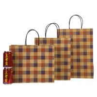 China Black White Food Snacks Packaging Craft Paper Bag for Shop Gift Shopping 16x6x12inches for sale