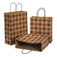 China Black White Food Snacks Packaging Craft Paper Bag for Shop Gift Shopping 16x6x12inches for sale
