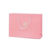 China High End Hot Stamping Ivory Board Box Bag Paper Shopping Bag with Custom Color Accepted for sale