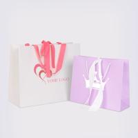 China Industrial CMYK 4 Color Offset Printing Paper Bag For Shoes Clothing With Custom Logo for sale