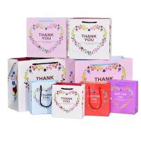 China Gravure Printing Embossing Paper Bag for Necklace Gift Shopping Custom Logo and Handle for sale