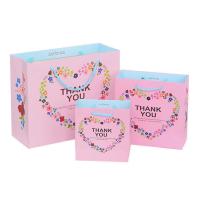China Gravure Printing Embossing Paper Bag for Necklace Gift Shopping Custom Logo and Handle for sale