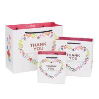 China Gravure Printing Embossing Paper Bag for Necklace Gift Shopping Custom Logo and Handle for sale