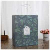 China Custom Order Luxury Kraft Paper Handle Craft Shopping Carrier Paper Bag For Gift Takeaway for sale