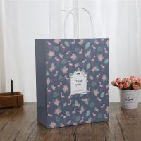 China Custom Order Luxury Kraft Paper Handle Craft Shopping Carrier Paper Bag For Gift Takeaway for sale