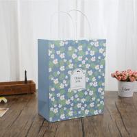 China Custom Order Luxury Kraft Paper Handle Craft Shopping Carrier Paper Bag For Gift Takeaway for sale