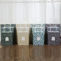 China Custom Order Luxury Kraft Paper Handle Craft Shopping Carrier Paper Bag For Gift Takeaway for sale