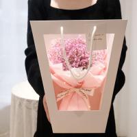 China Personalized Designer Paper Bags with Clear Window Custom Your Own Logo on Ivory Board for sale