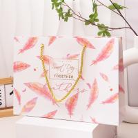 China Custom Logo Ivory Board Wedding Candy Souvenir Gift Packaging Paper Bags at Reasonable for sale