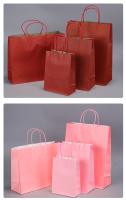 China Handmade Paper Type Kraft Paper Custom Printed Craft Gift Shopping Bag With Logo for sale
