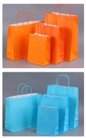 China Handmade Paper Type Kraft Paper Custom Printed Craft Gift Shopping Bag With Logo for sale