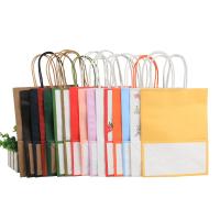 China Gravure Printing Customized Logo Craft Shopping Kraft Paper Bag for Your Requirements for sale