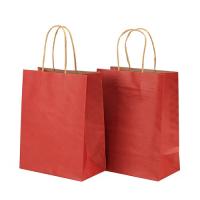 China Gravure Printing Customized Logo Craft Shopping Kraft Paper Bag for Your Requirements for sale