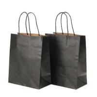 China Gravure Printing Customized Logo Craft Shopping Kraft Paper Bag for Your Requirements for sale