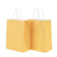 China Gravure Printing Customized Logo Craft Shopping Kraft Paper Bag for Your Requirements for sale