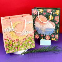 China Gravure Printing Custom Order Luxury Boutique Gift Shopping Tote Art Paper Bags With Logo for sale