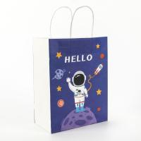 China Customized Logo Zhejiang Cmyk Color Custom Order Grocery Shopping Kraft Paper Bags for sale