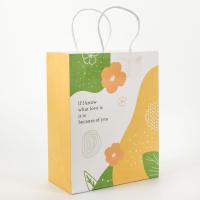 China Customized Logo Zhejiang Cmyk Color Custom Order Grocery Shopping Kraft Paper Bags for sale