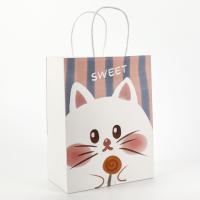 China Customized Logo Zhejiang Cmyk Color Custom Order Grocery Shopping Kraft Paper Bags for sale