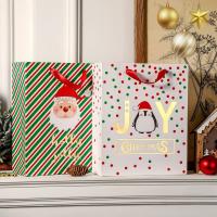 China Custom Christmas Style Gift Packaging Card Paper Shopping Bag Logo and Customization for sale